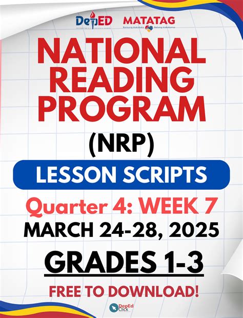 Nrp Lesson Scripts Q4 Week 7 March 24 28 2025 Deped Click
