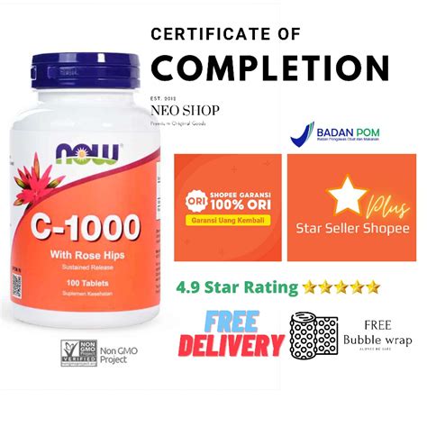Jual Now Vitamin C 1000 Mg 100 Cps C 1000 Mg 250 Tab C 500 100 Caps
