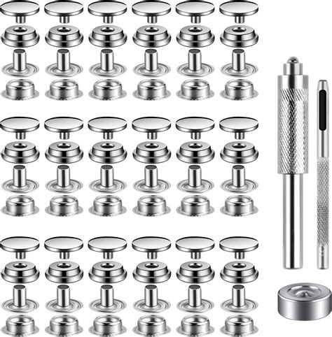 72 Pcs 15mm Snap Fastener Kit Tool Snap Button Kit Snaps For Leather Snaps Shop Today Get It