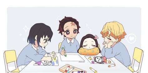 Kamado Nezuko Kamado Tanjirou Agatsuma Zenitsu And Hashibira Inosuke