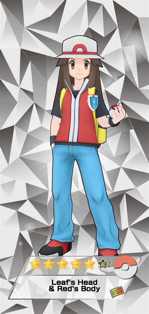 Pokemon Masters Leaf And Red Headswap By Edumail On Deviantart