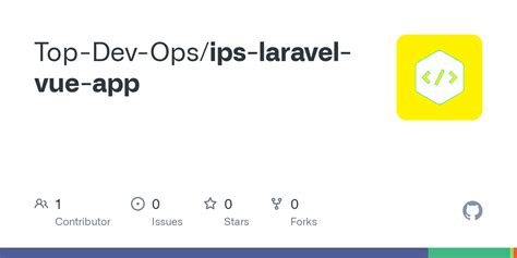 Github Top Dev Ops Ips Laravel Vue App