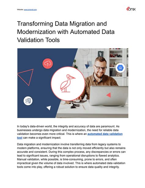 Transforming Data Migration And Modernization With Automated Data Validation Tools By Onix