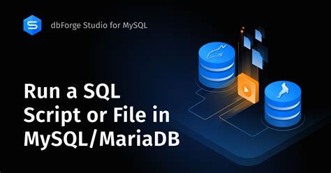 Devart on LinkedIn: #dbforge #dbforgestudio #mysql #mariadb #mysqlscript #sqlscript #data…