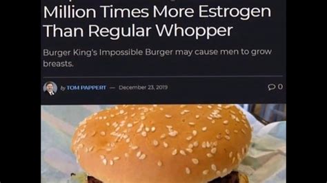 Impossible Burger Estrogen Meme Captions Beautiful