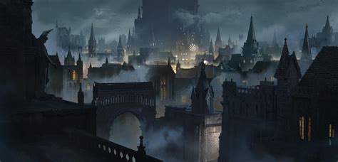Fantasy Dark City Wallpaper The City Building The Dome Concept Art
