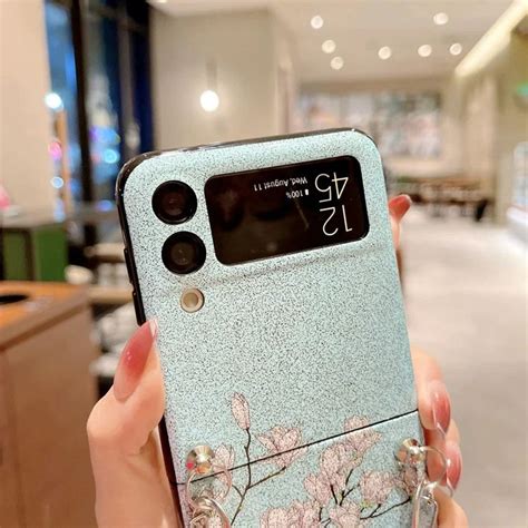 New Samsung Galaxy Z Flip Case With Strap Colors Glitter Samsung Galaxy Case Cute