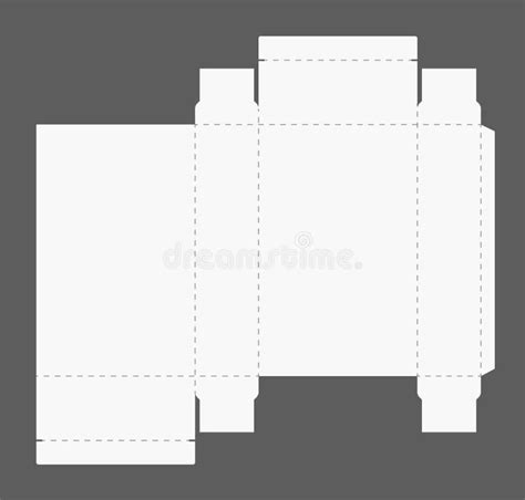 Box Cut Model Package Template Layout For New Design Stock Vector Illustration Of Vector