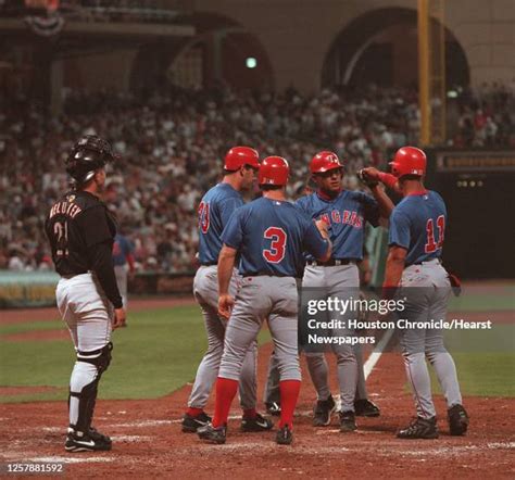 Mitch Melusky Can Only Watch As David Segui Is Congratulated At Home News Photo Getty Images