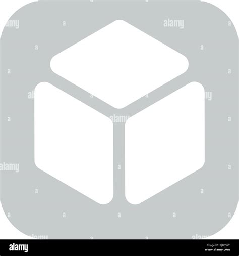 Isometric Cube Element Icon Cubist Abstract 3d Shape Stock Vector Illustration Clip Art