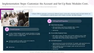 Implementation Steps Customize The Account And Set Up Basic Cont Crm Platform Implementation