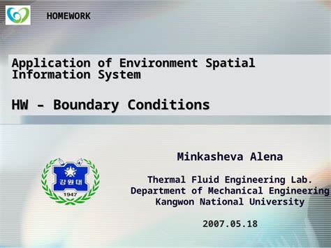 Ppt Application Of Environment Spatial Information System Hw