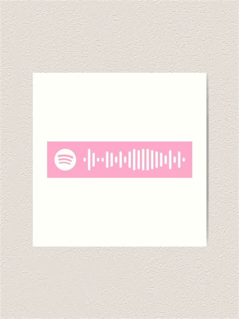 Taylor Swift Lover Album Spotify Code Art Print By Sarahswiftie