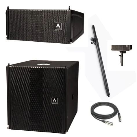 Agera Acoustics Active Line Array La 115sa La 206a Speaker Combo 2500w Dj Mix Club