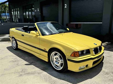 1999 Bmw M3 E36 Convertible Rare Dakar Yellow Only 62k Miles Oem