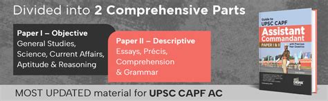 Guide To Upsc Capf Assistant Commandant Paper I And Ii With Previous Year Questions 2nd Edition