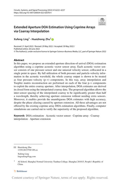 Extended Aperture Doa Estimation Using Coprime Arrays Via Coarray Interpolation