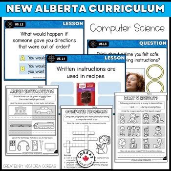 Alberta Science Grade Computer Science NEW Curriculum