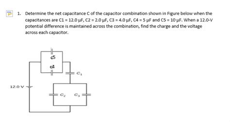 Solved Determine The Net Capacitance C Of The Capacitor Chegg