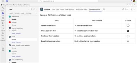 Conversational Tabs Code Samples Microsoft Learn