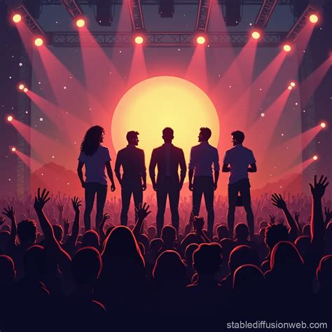 Idol Live Concert Stable Diffusion Online