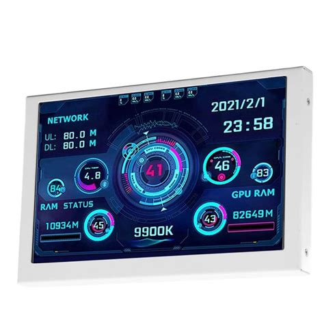 5In Computer Temp Monitor 800X480 IPS USB Mini Screen PC Sensor Panel Display PC CPU GPU RAM