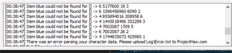 Error Phbot Testing Projecthax