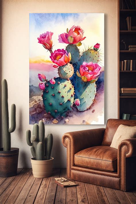 Prickly Pear Cactus Paintings
