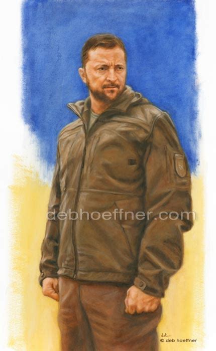 President Zelenskyy Portrait Of A Hero Painted Tribute For Ukraine