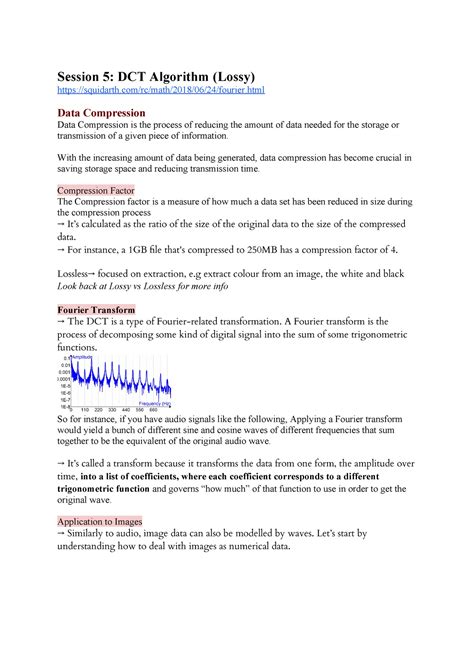 Session 5 Dct Algorithm Lossy Session 5 Dct Algorithm Lossy