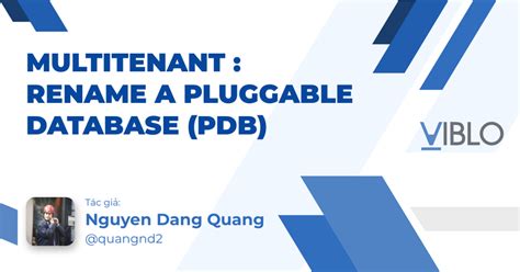 multitenant rename a pluggable database pdb