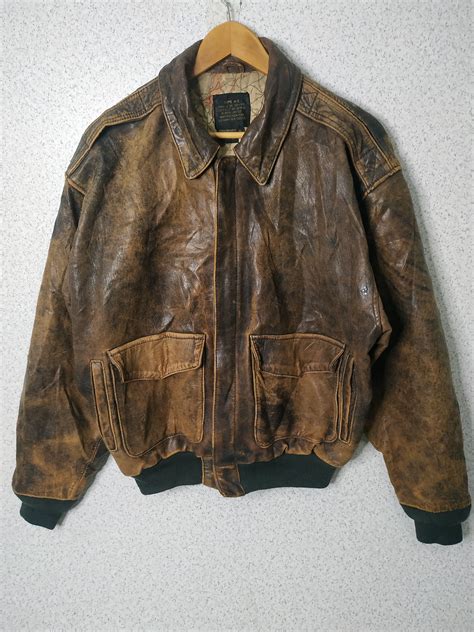 Avirex × Military × Vintage Vintage Avirex Type A 2 1986 Leather Us