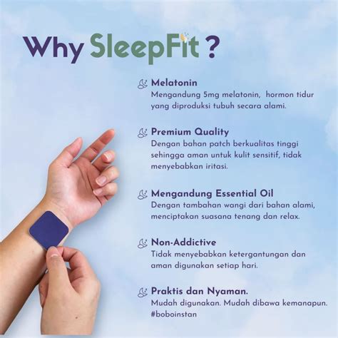 Jual Sleepfit Herbal Sleep Patch Melatonin 12 Patch Sachet Shopee Indonesia