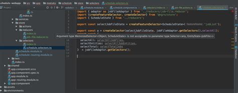 typescript how to access ngrx entity selectors in angular lazy