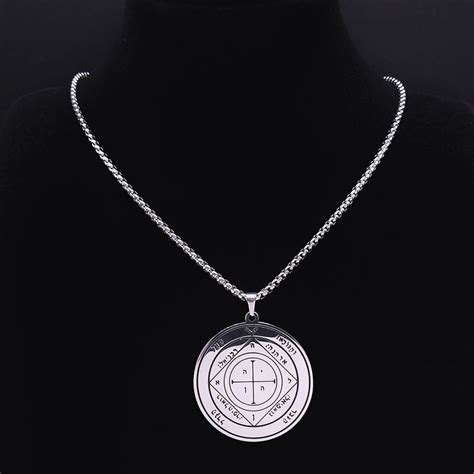 Fifth Pentacle Of Saturn Greater Seal Of Solomon Pendant Etsy