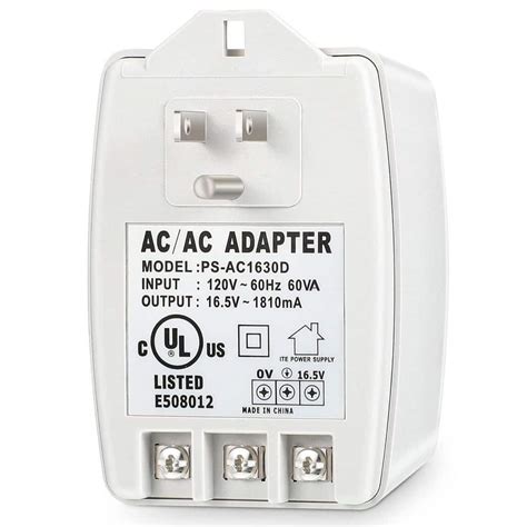 Yichuhaoxi 1 Pack 16v 30va Ac Plug In Doorbell Transformer Universal Adapter Ptc Fuse Compatible
