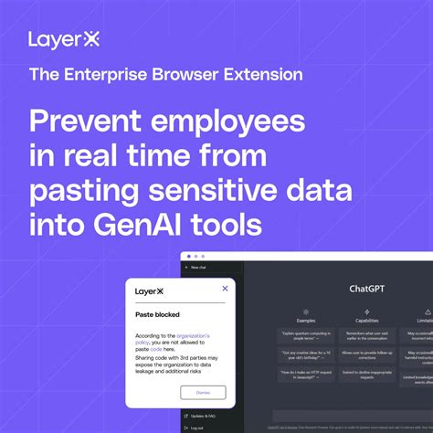 Layerx Security On Linkedin Prevent Chatgpt Data Leakage With Layerxs Browser Security