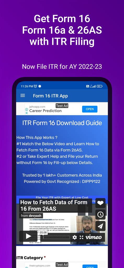 Income Tax Form 16 Itr Filing Apk For Android Download