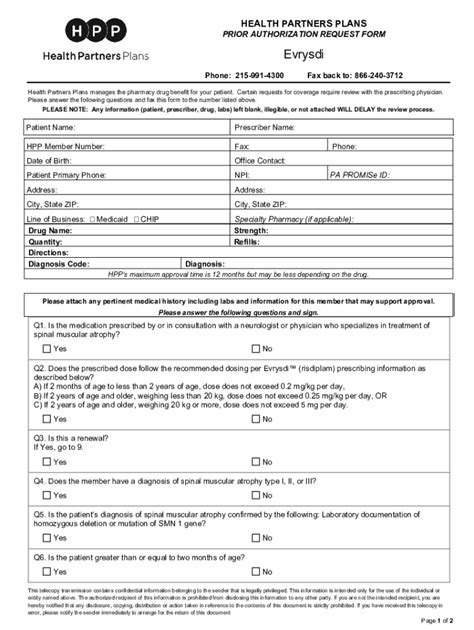 Fillable Online Learn About Evrysdi For People With Type 1 2 Fax