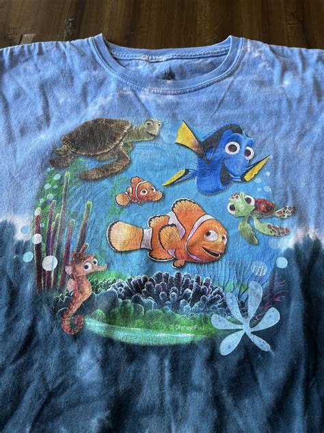 Finding Nemo Tie Dye Disney Park Pixar Graphic T Shir… Gem