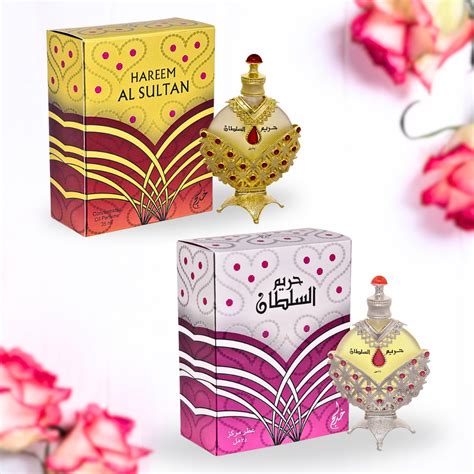Hareem Al Sultan Gold Oil And Hareem Al Sultan Silver Oil Cpo 35ml 1 18 Oz By Khadlaj Value