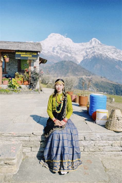 Gurung Girl Gurung Dress Woman Suit Fashion Nepal Clothing