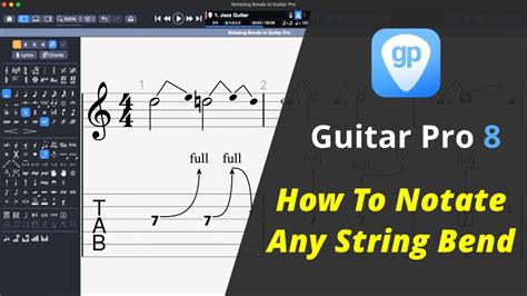 Guitar Pro String Bends - How to Quickly Notate Any Type Of Bend - YouTube