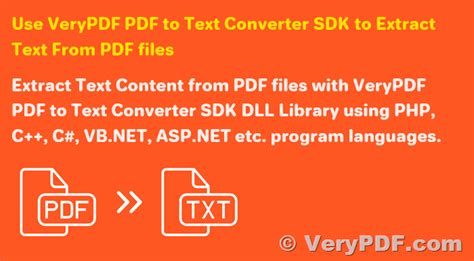 Verypdf Pdf To Text Command Line Extraction For Windows Linux And Mac