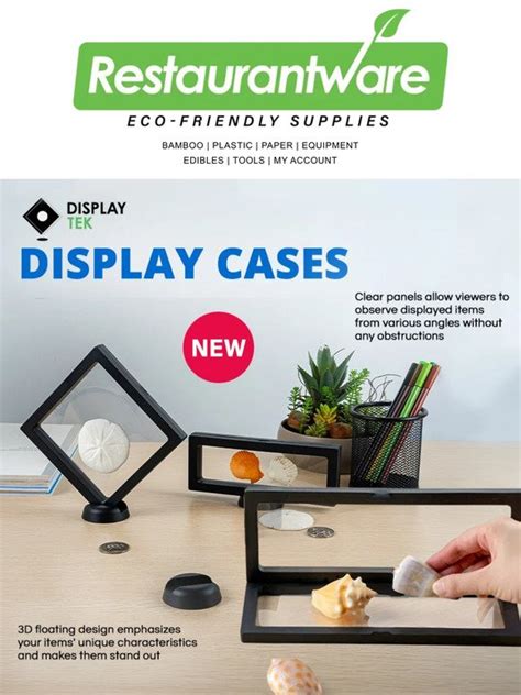 Restaurantware Capture Attention With Our New 3d Floating Display Cases 👀 Milled