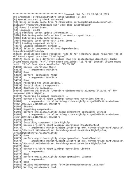 Installation Log Pdf