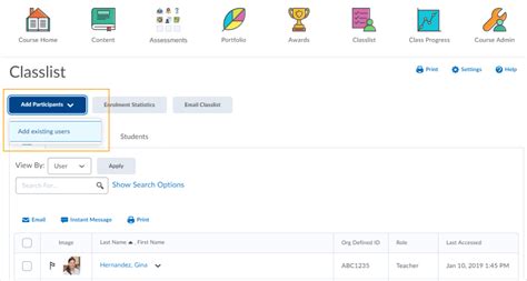 Teachers Brightspace Add Another Teacher To A Course