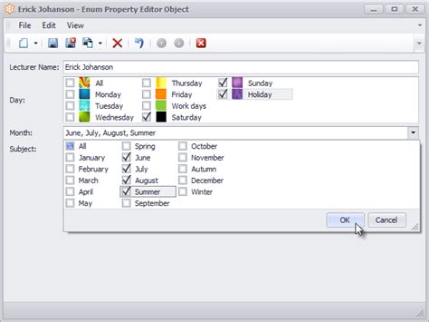 Enum Property Editor