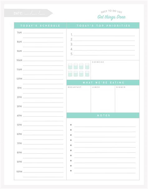 To Do List Organizer Printable