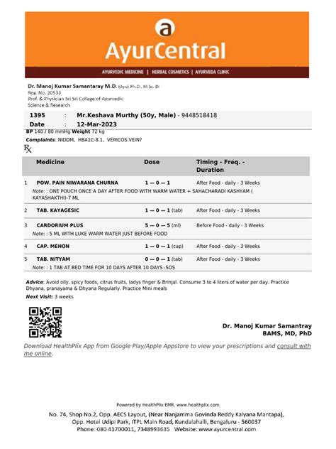 Prescription Pdf Lifestyle